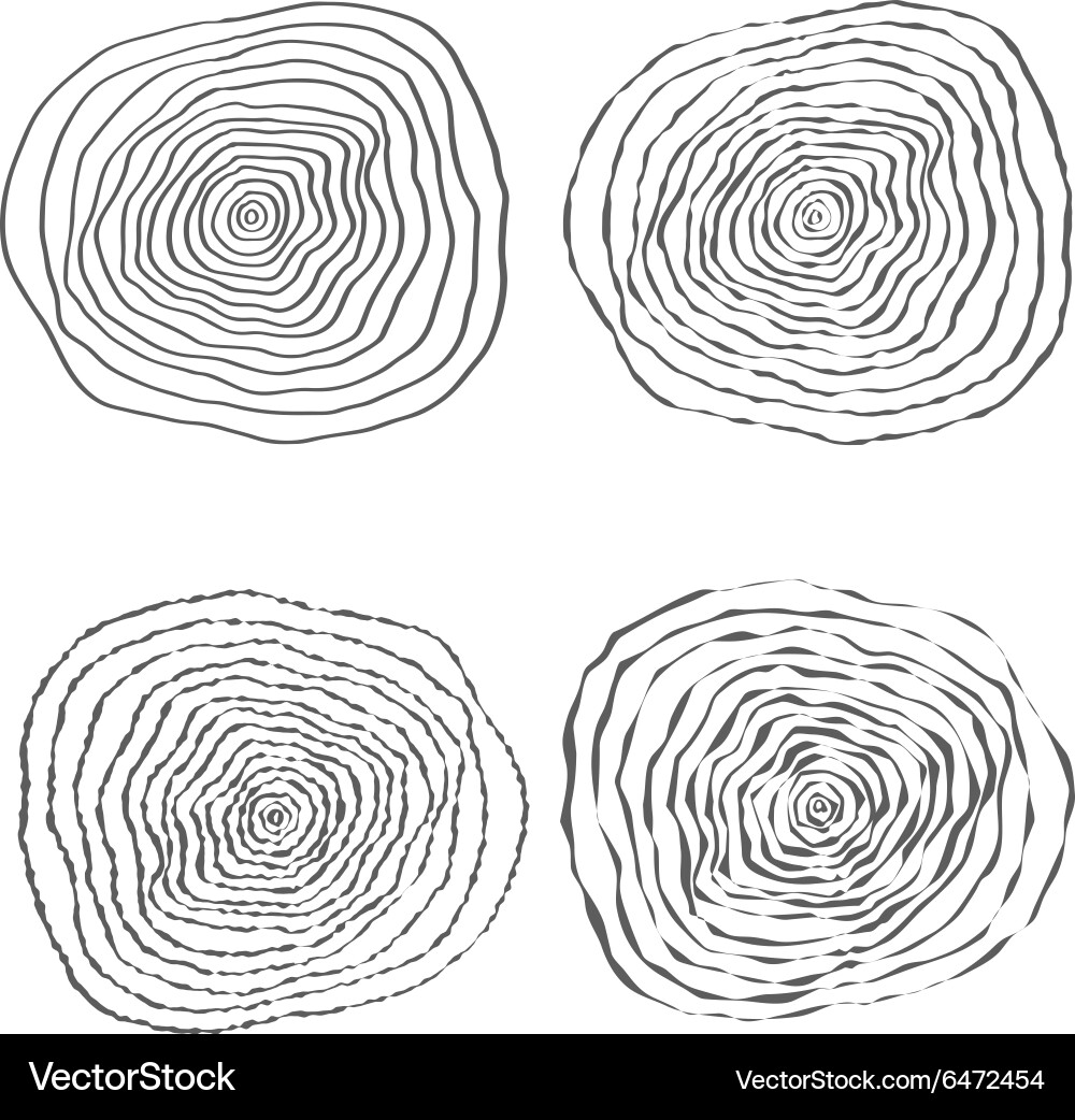 Tree rings Royalty Free Vector Image - VectorStock