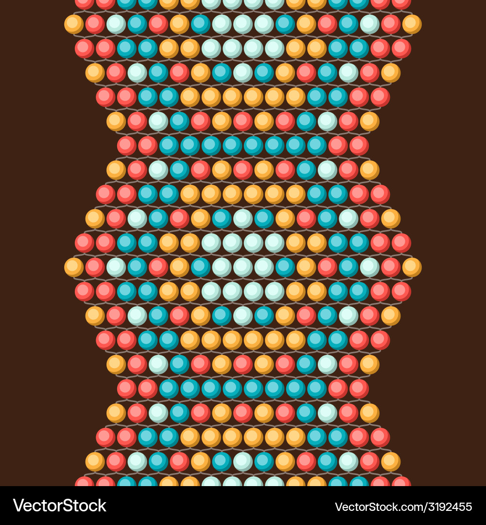African Bead Pattern Seamless Royalty Free Vector Image