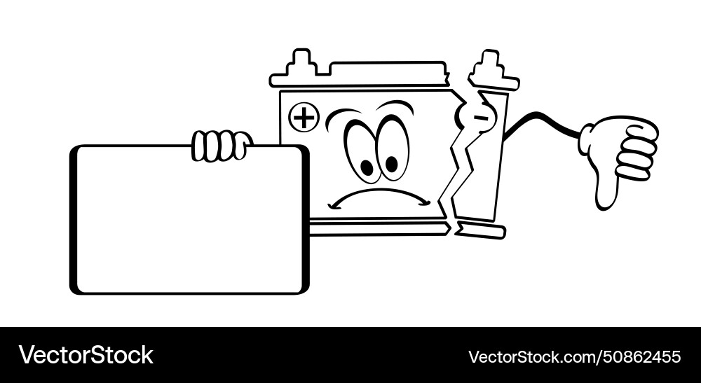 Battery acid leaking batteries leak Royalty Free Vector