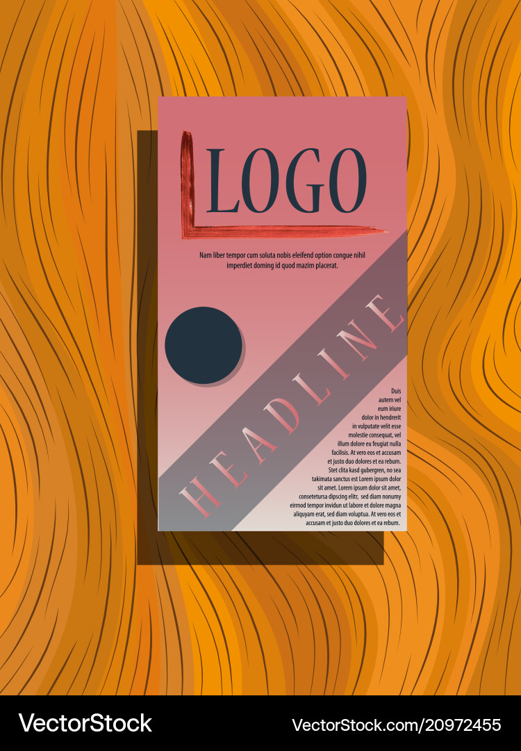 Business fold brochure design corporate Royalty Free Vector