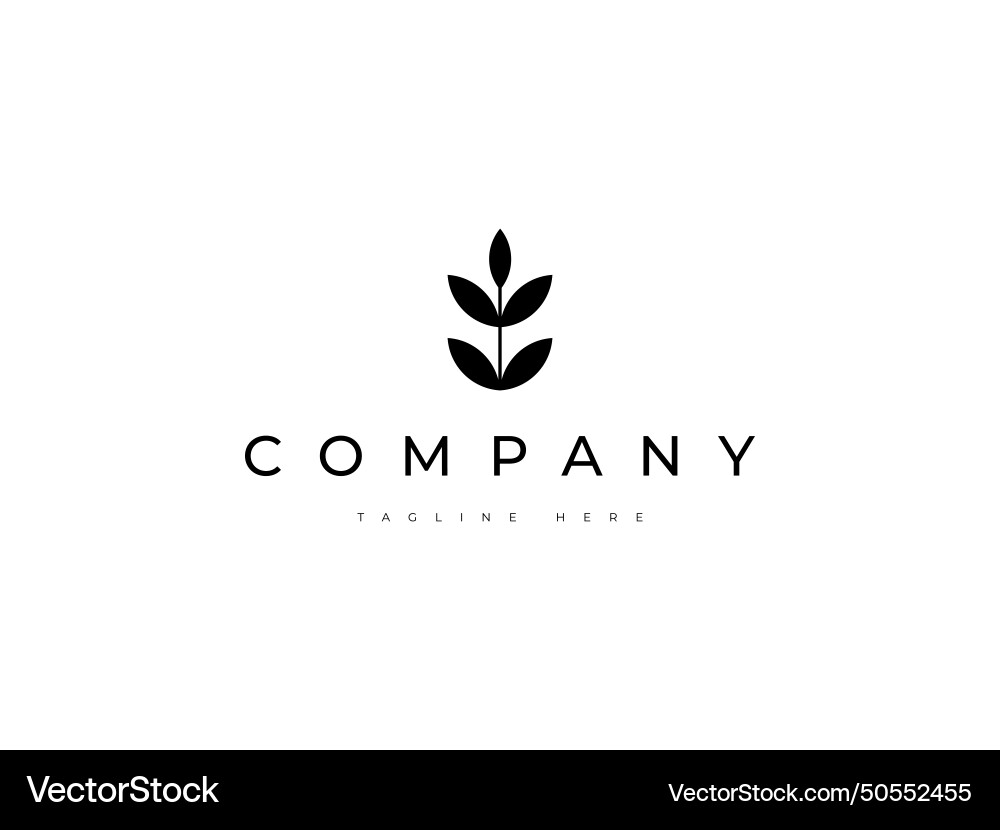 Creative sprout leaf eco logo design Royalty Free Vector