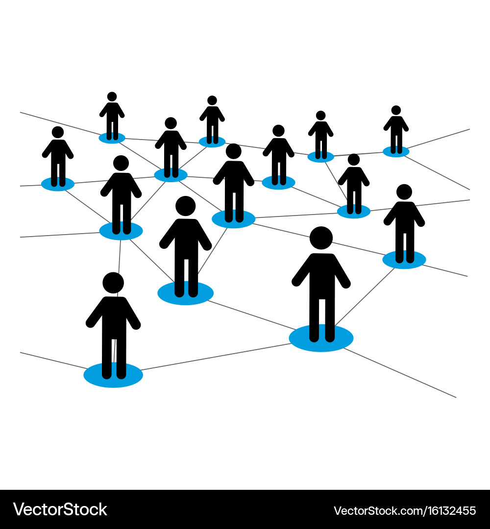 Dealer Network Diagram Royalty Free Vector Image