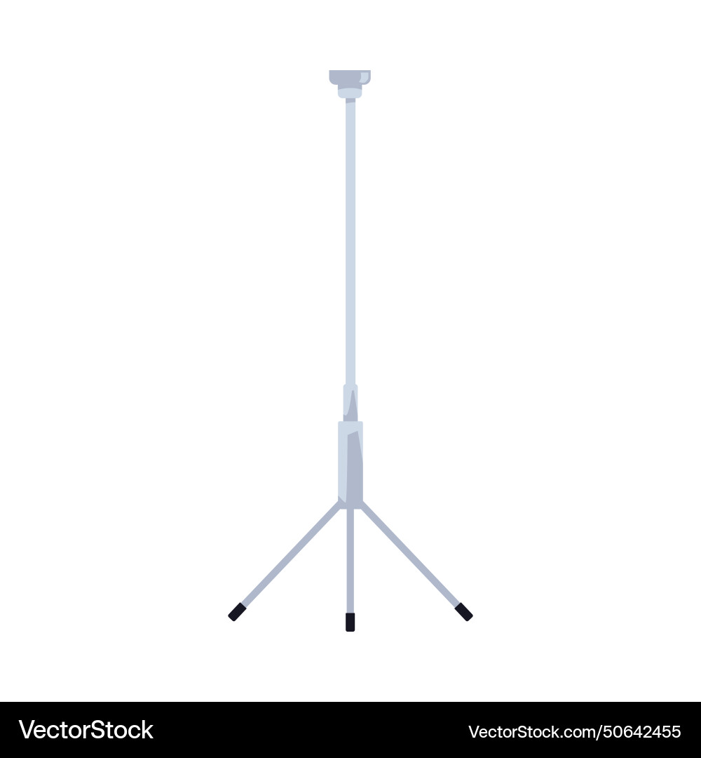 Extendable monopod tripod Royalty Free Vector Image
