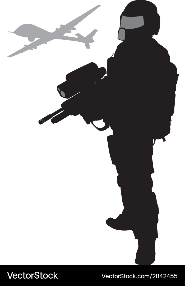 Future soldier Royalty Free Vector Image - VectorStock
