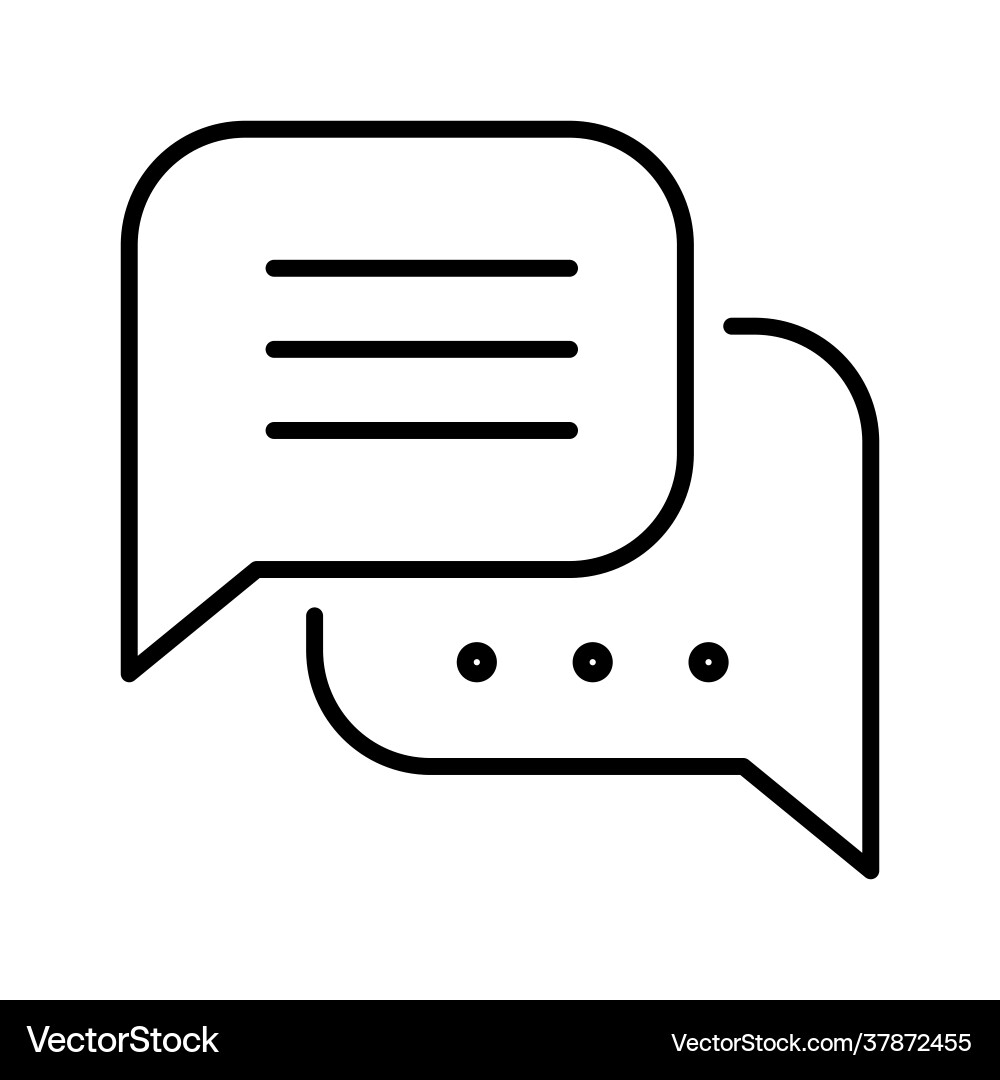 Monochrome simple interview icon Royalty Free Vector Image