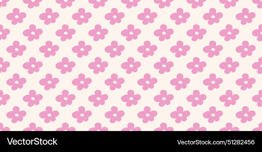 2000s flowers seamless pattern with abstract Vector Image