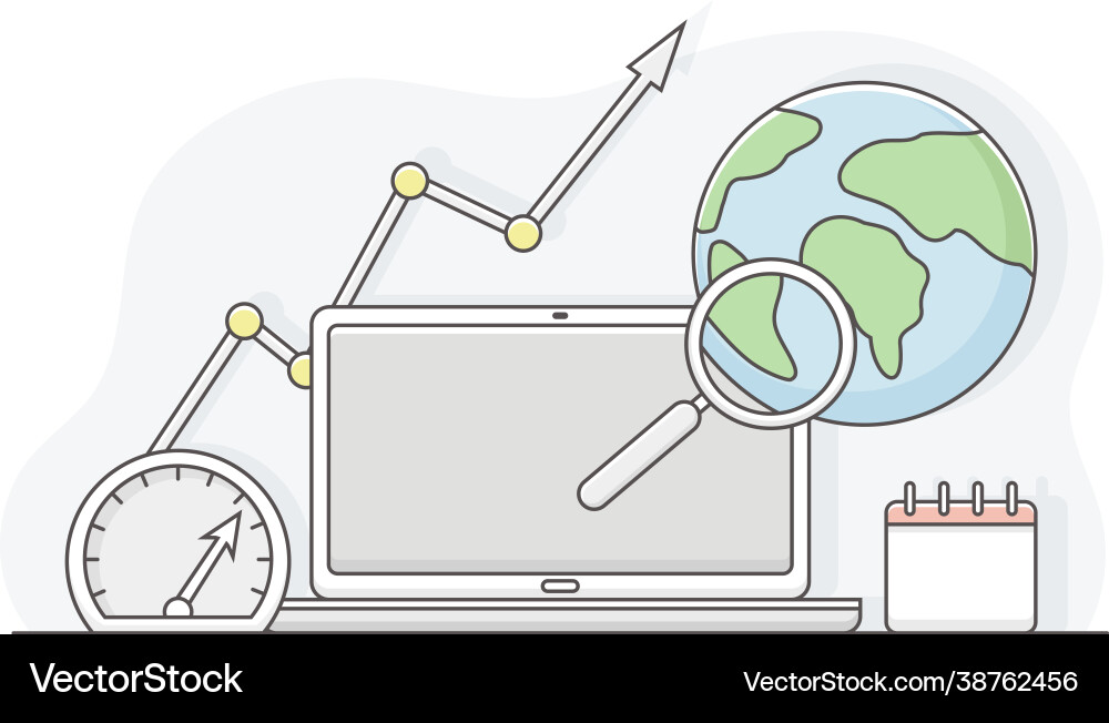 Business process and corporate service management Vector Image