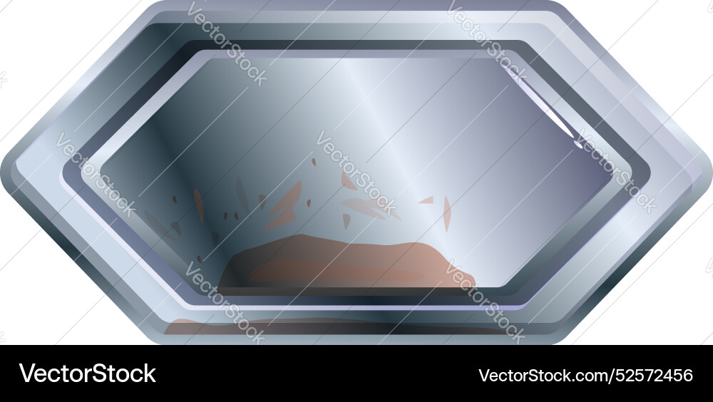 Cool metal game asset button with a progress bar Vector Image