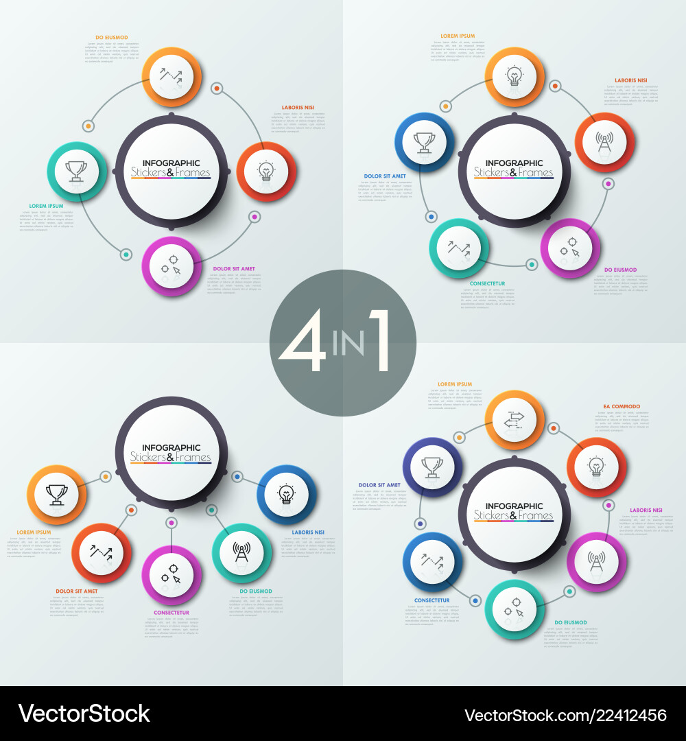 Modern infographic design template Royalty Free Vector Image