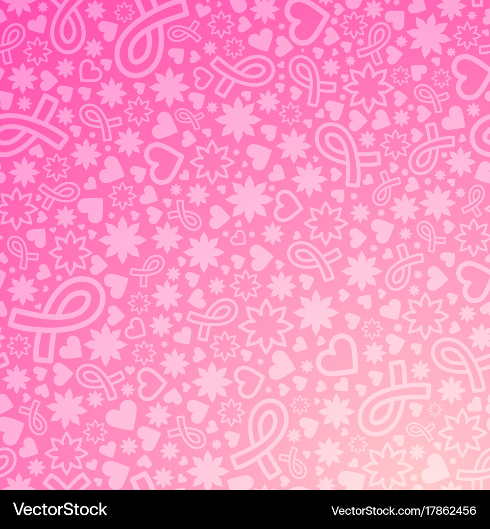 Pink Ribbon Awareness Background Royalty Free Vector Image