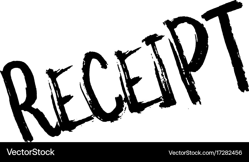 Receipt rubber stamp Royalty Free Vector Image