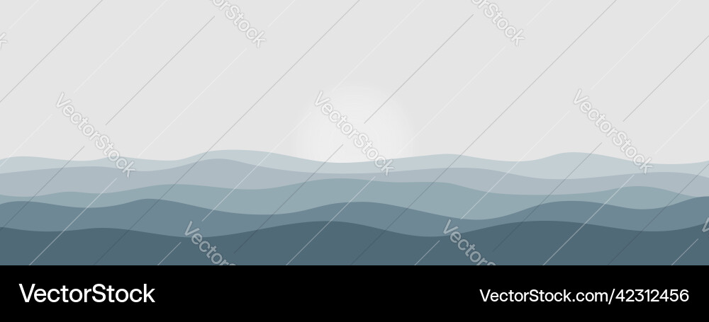 Sea surface Royalty Free Vector Image - VectorStock