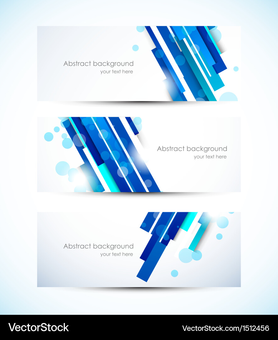 Set of tech banners Royalty Free Vector Image - VectorStock