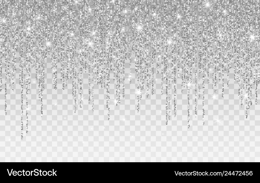Silver Glitter Sparkle Background Royalty Free Vector Image