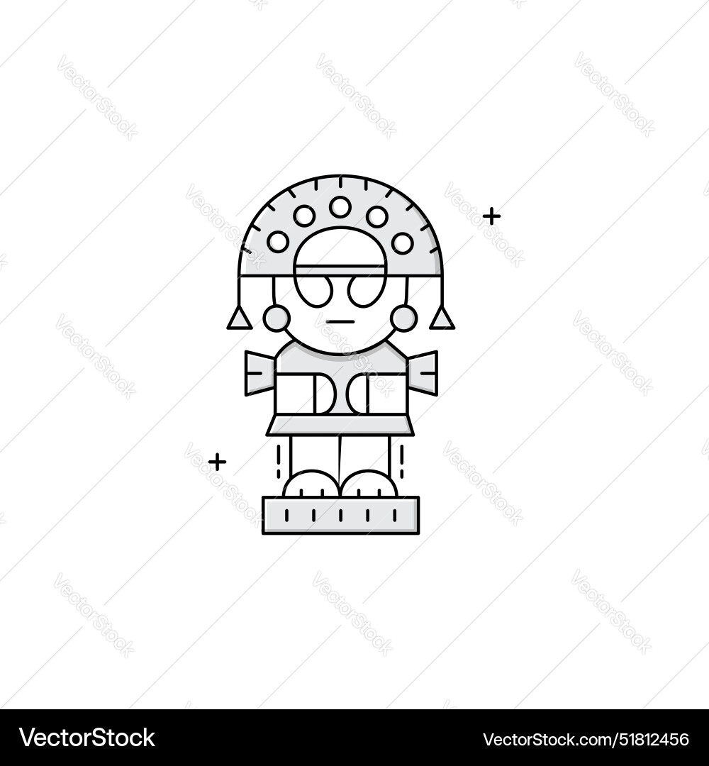 Tumi inca icon design Royalty Free Vector Image