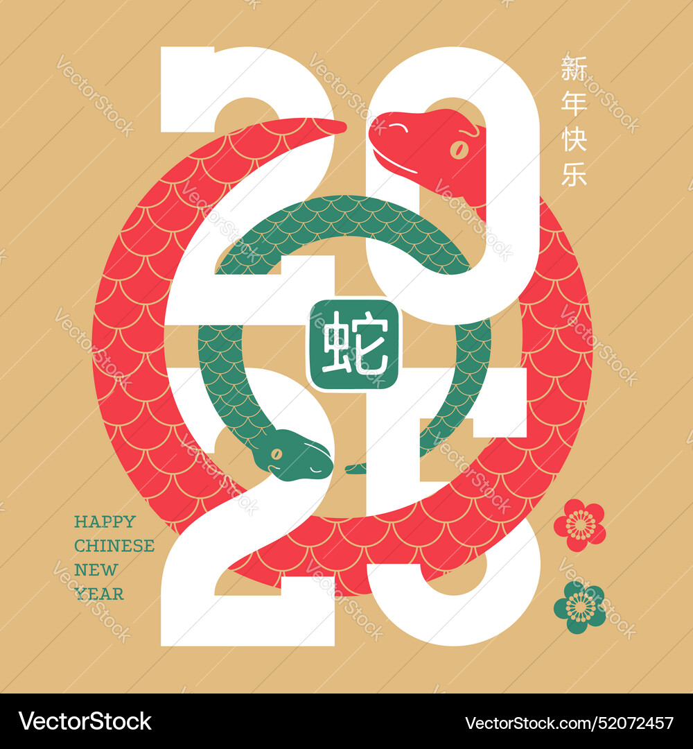 Chinese new year 2025 banner template Royalty Free Vector