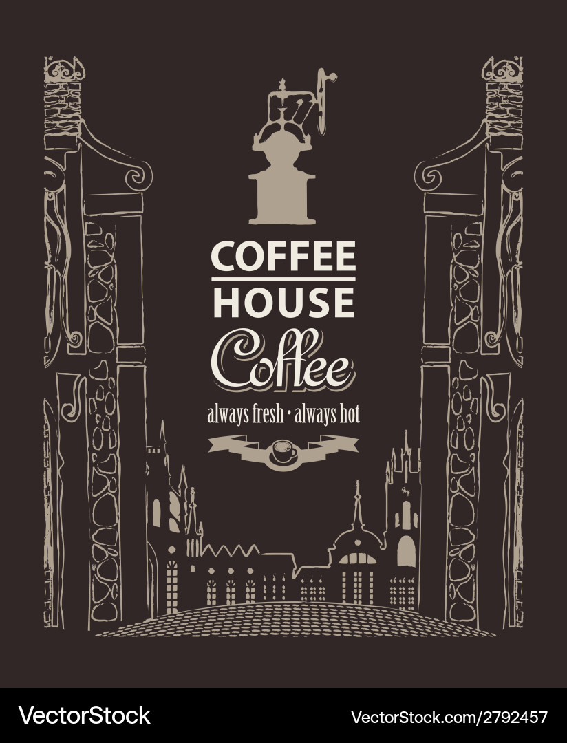 Coffee house Royalty Free Vector Image - VectorStock