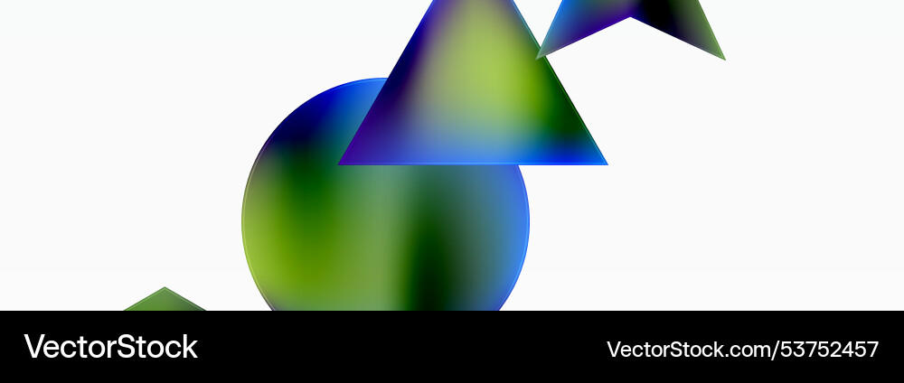 Neon color geometric shapes square triangle circle