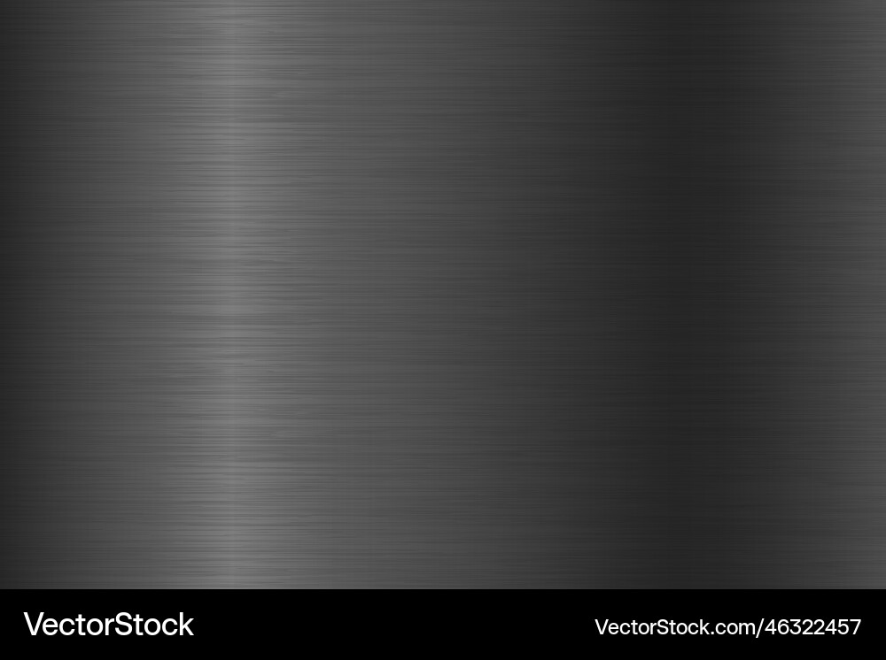 Realistic black metal texture with scratches Vector Image