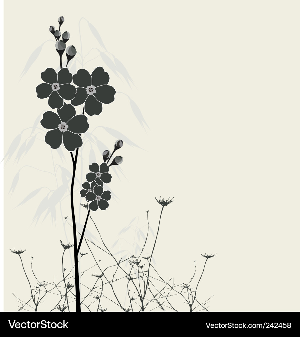 Beautiful forget-me-nots Royalty Free Vector Image