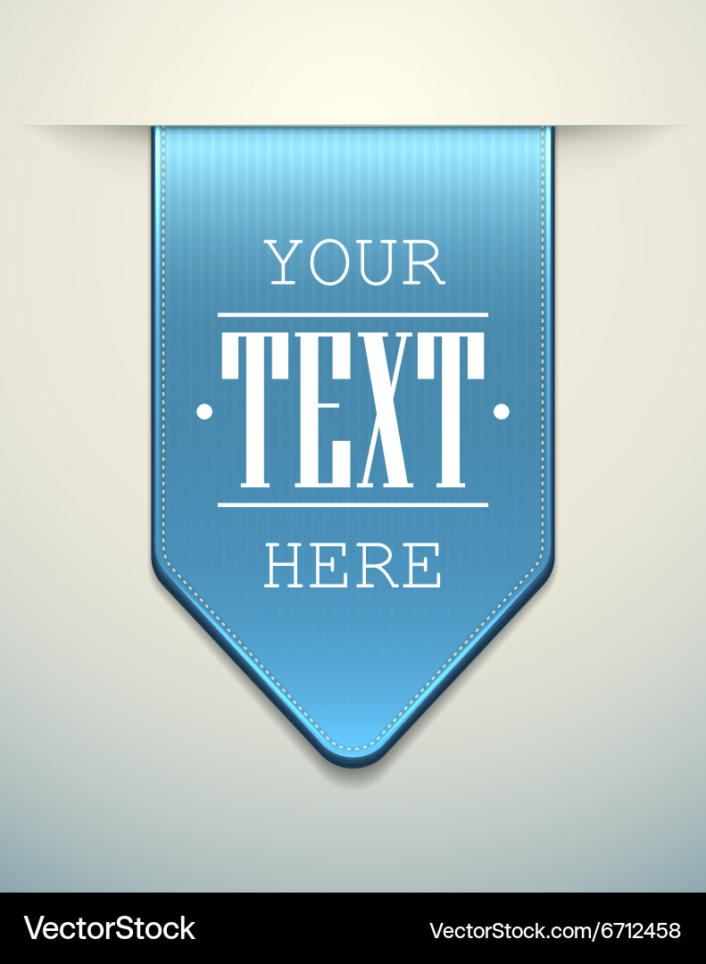 Blue label Royalty Free Vector Image - VectorStock