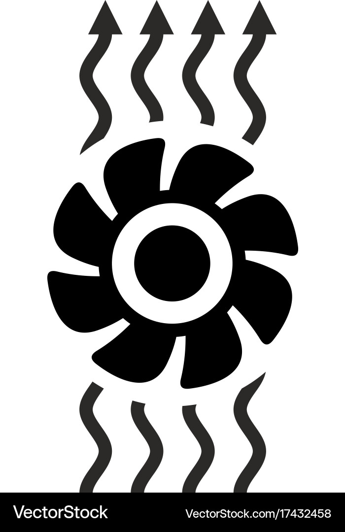 Exhaust fan ventilation icon Royalty Free Vector Image
