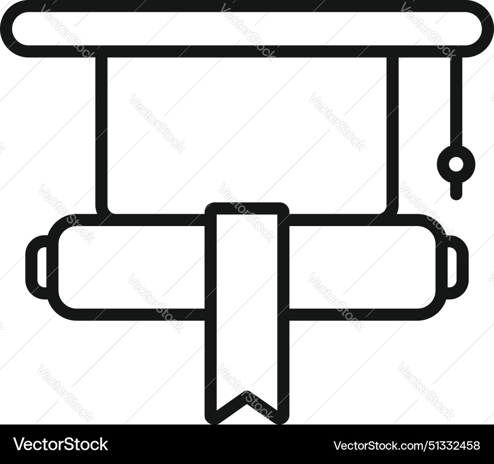 Graduation diploma icon Royalty Free Vector Image