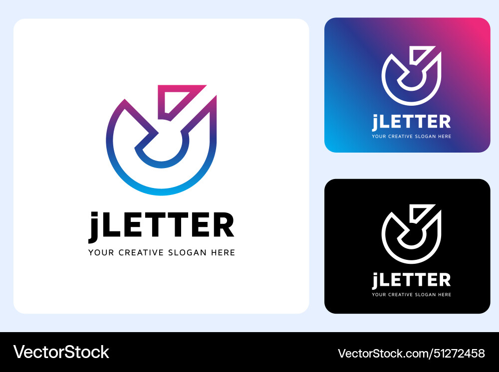 J letter logo design template Royalty Free Vector Image