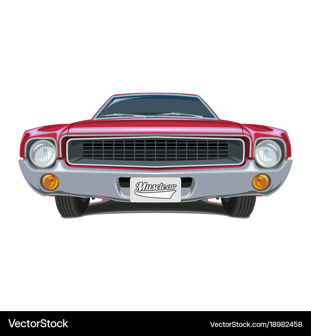 Muscle car poster Royalty Free Vector Image - VectorStock