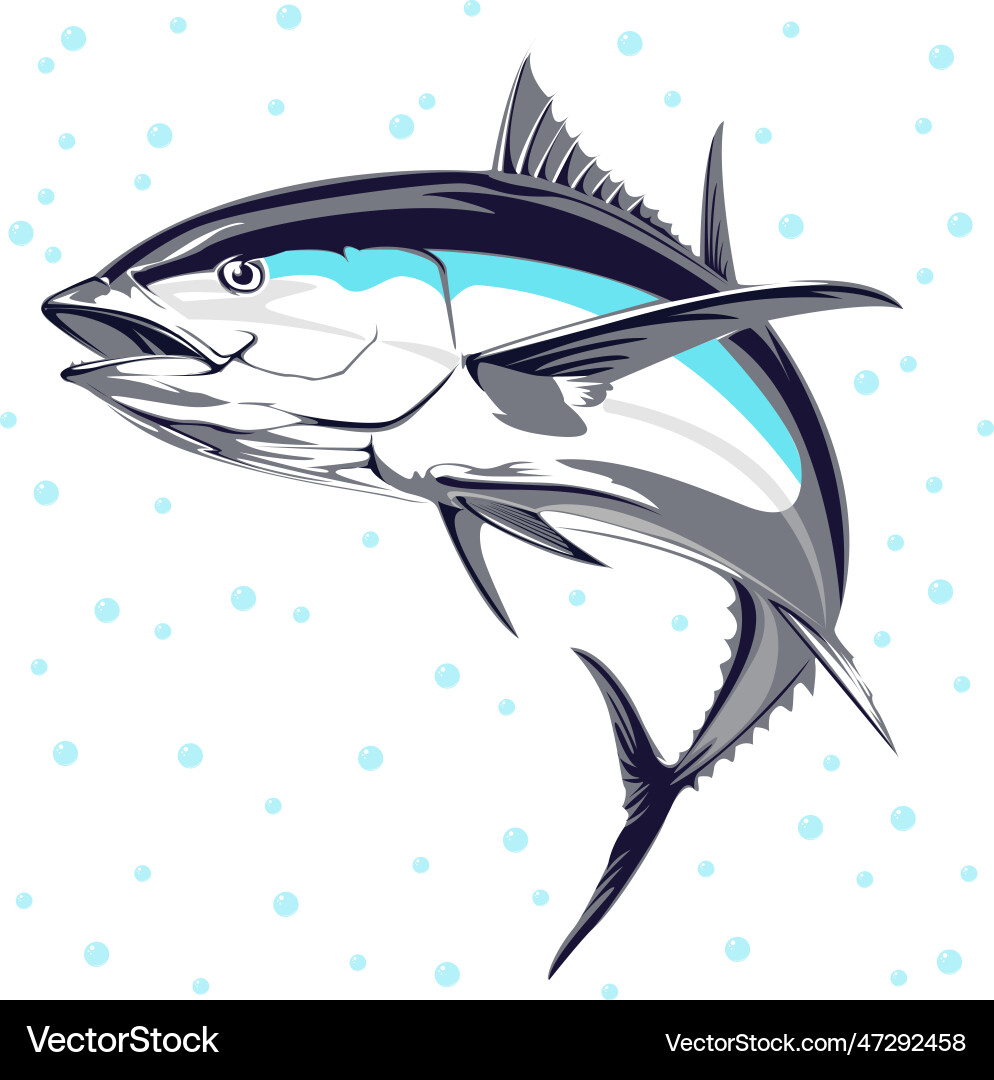 Tuna Royalty Free Vector Image - VectorStock
