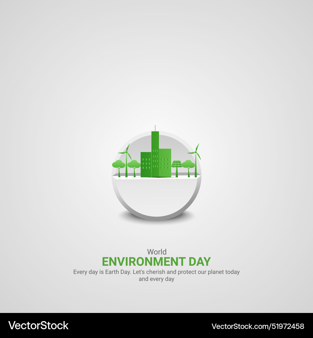 World environment day Royalty Free Vector Image