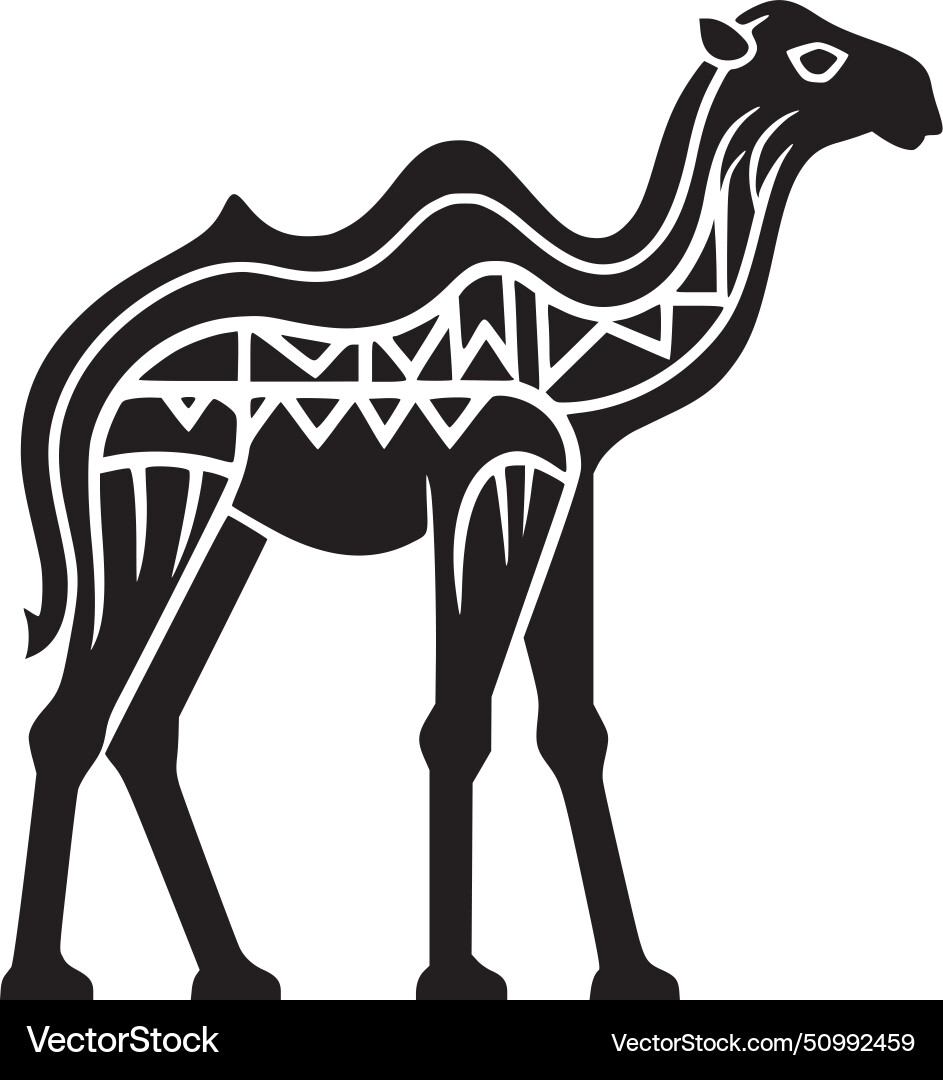 Camel - minimalist and simple silhouette Vector Image