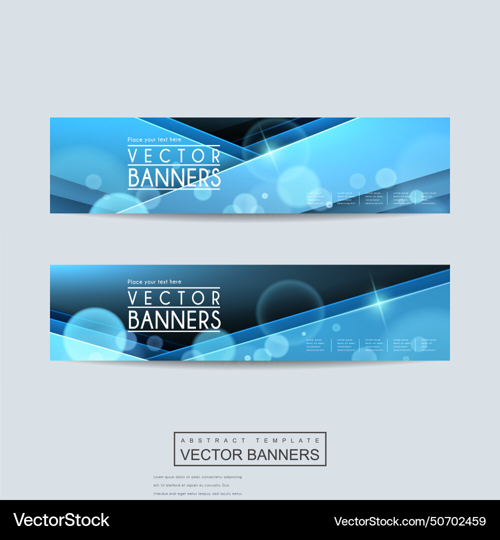 Elegant banner template set design Royalty Free Vector Image