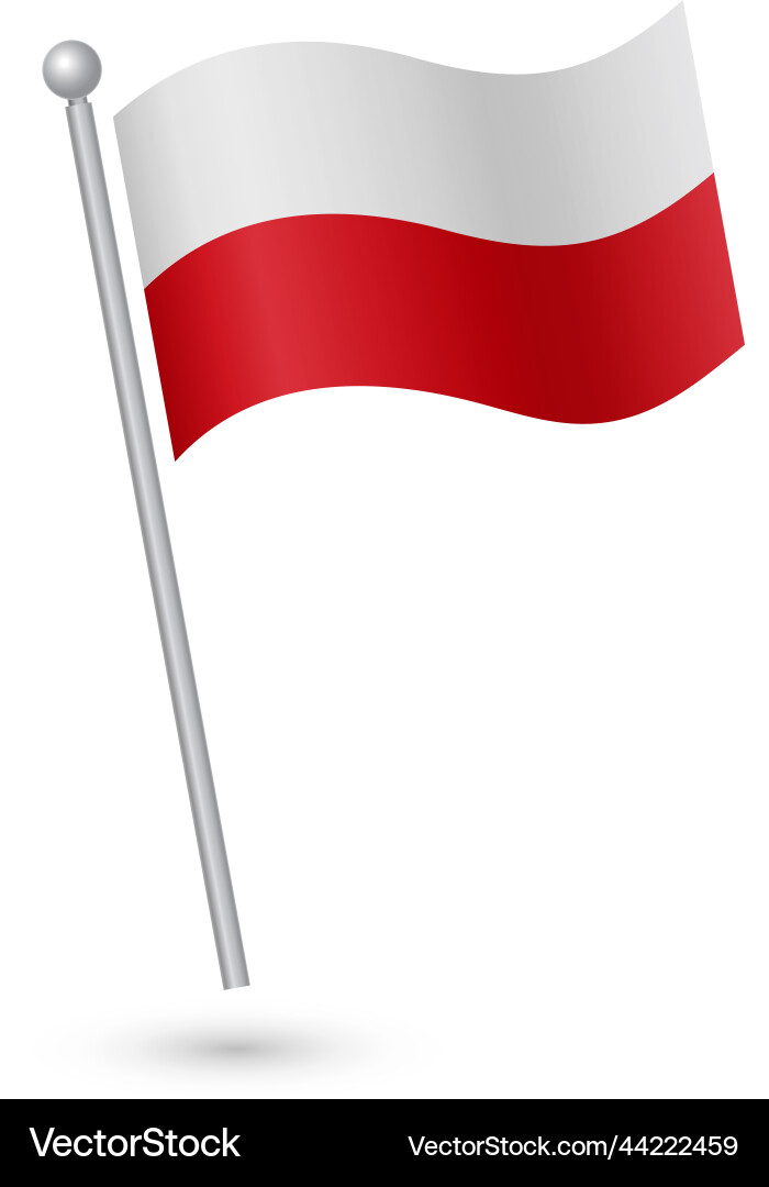 Poland national flag Royalty Free Vector Image