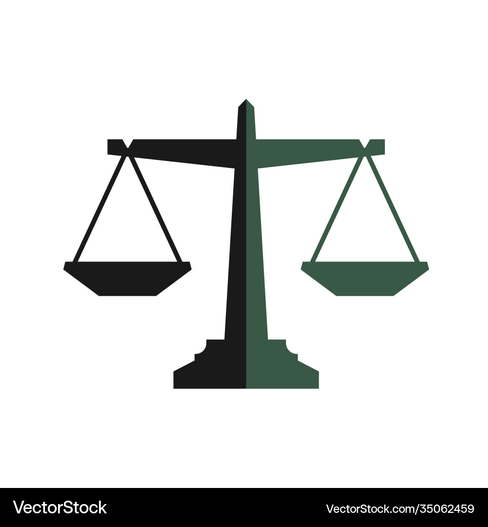 Scale justice-02 Royalty Free Vector Image - VectorStock