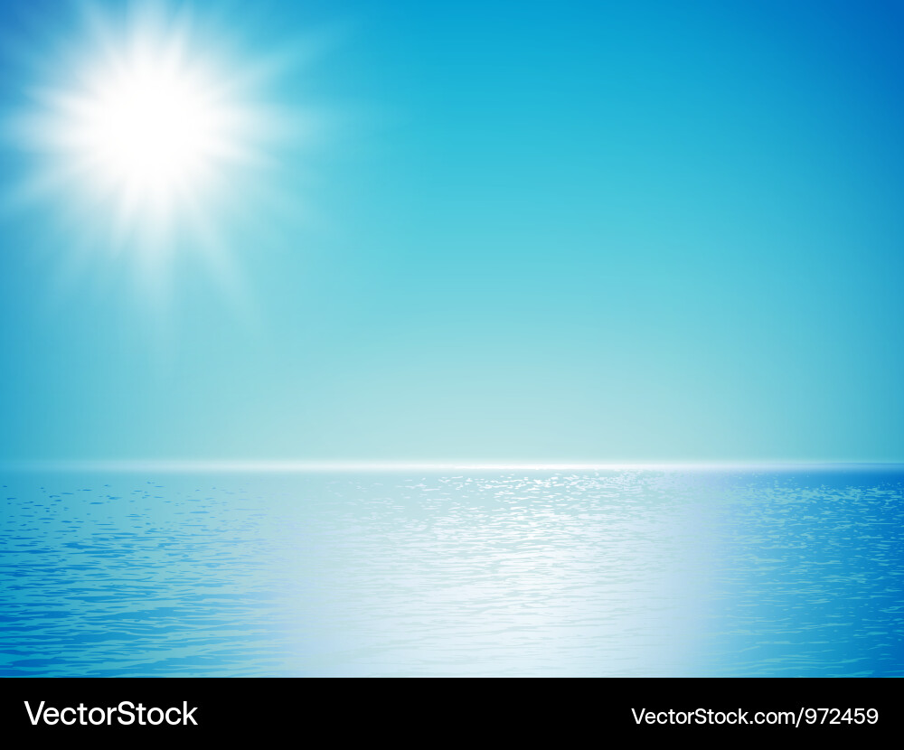 Sea horizon Royalty Free Vector Image - VectorStock