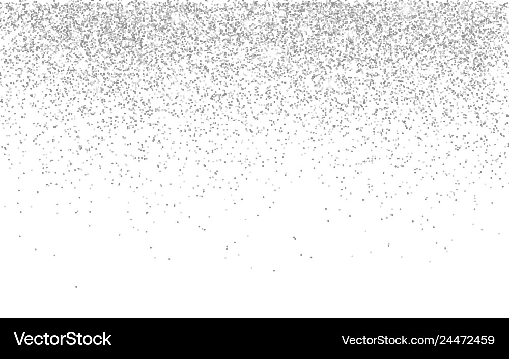 Silver glitter sparkle on a transparent Royalty Free Vector