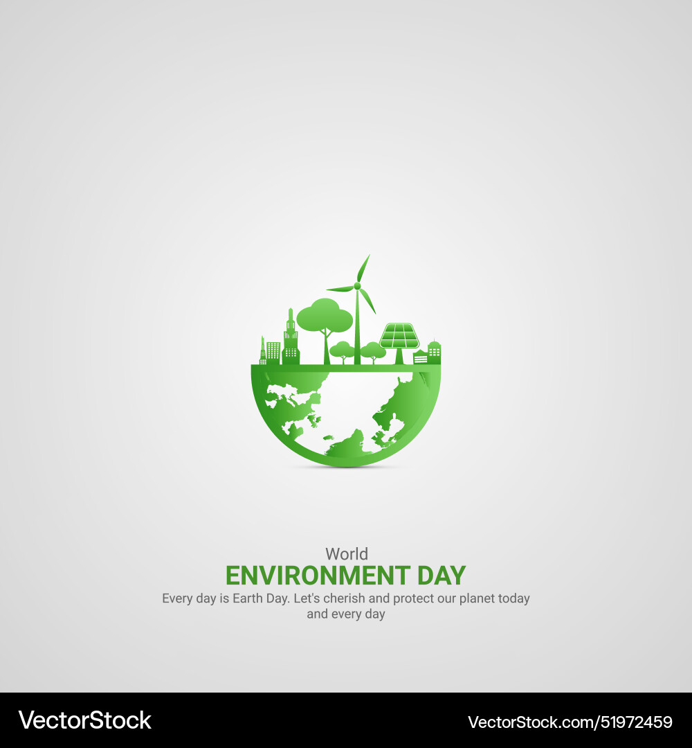 World environment day Royalty Free Vector Image