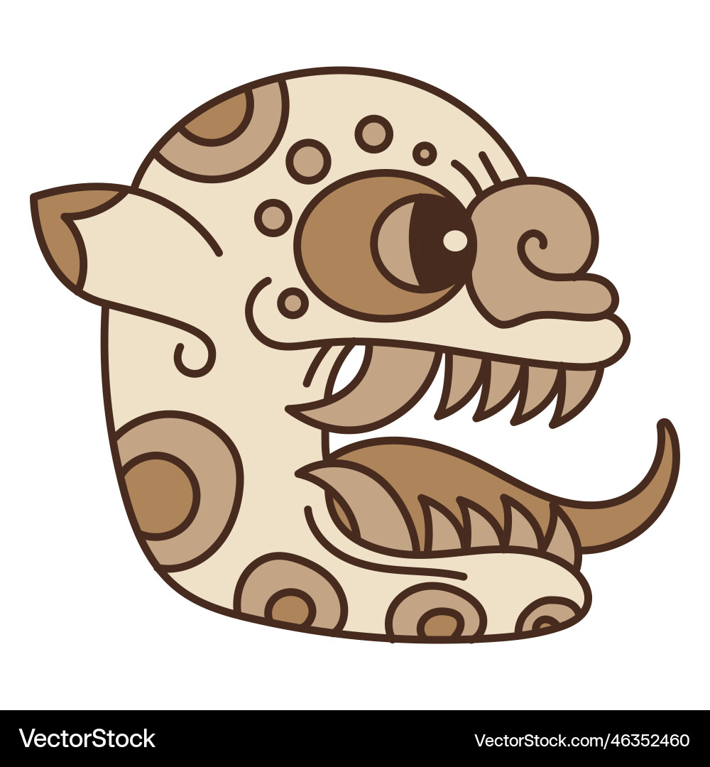 Aztec mask Royalty Free Vector Image - VectorStock