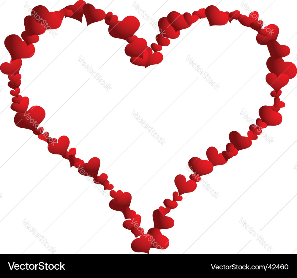 Heart frame Royalty Free Vector Image - VectorStock