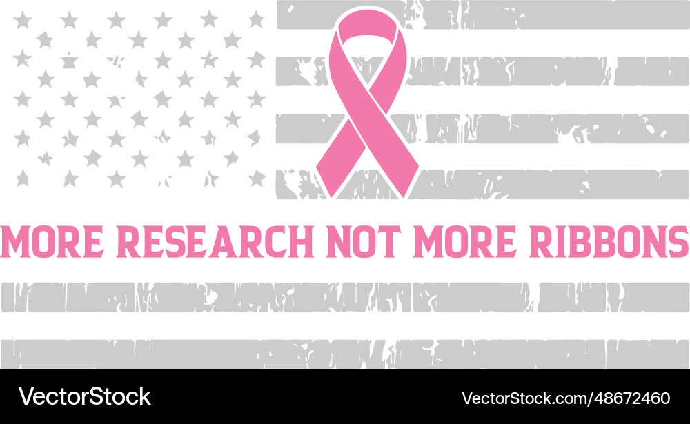 More research not ribbons Royalty Free Vector Image