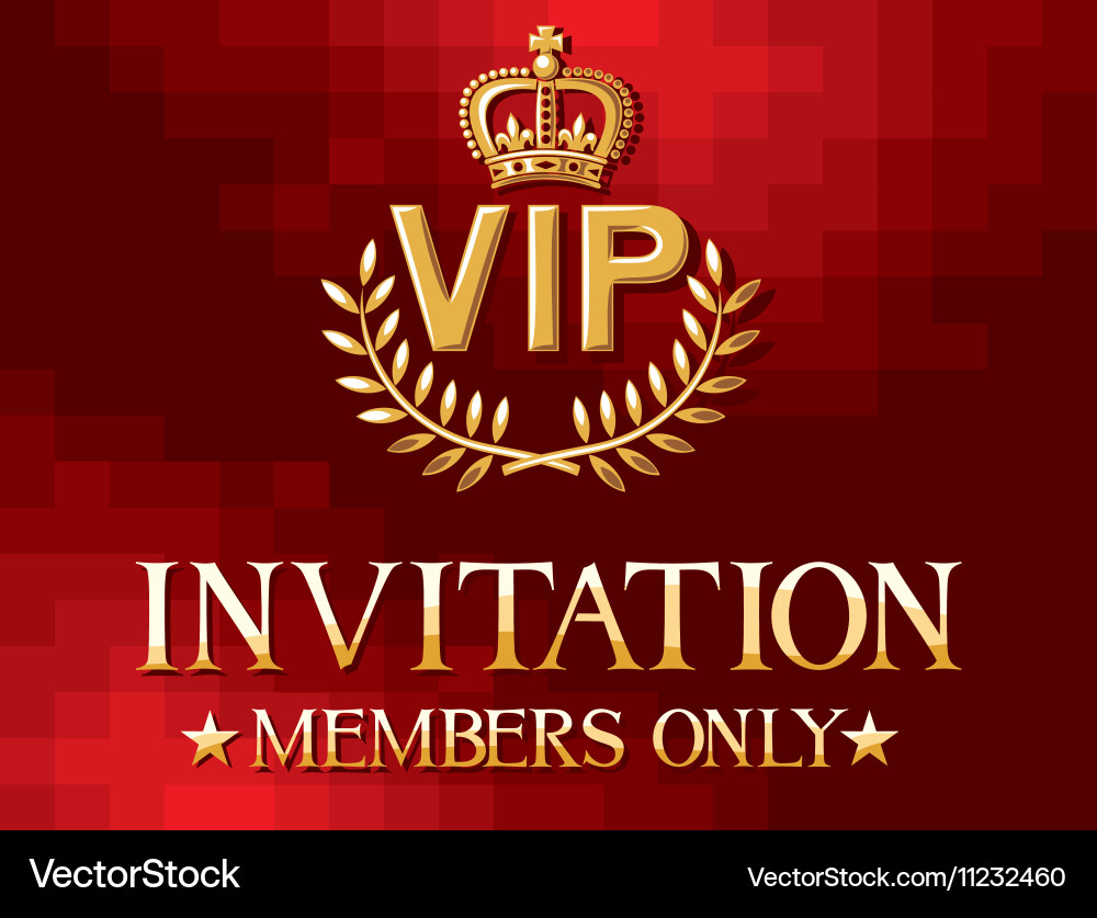 Vip banner Royalty Free Vector Image - VectorStock
