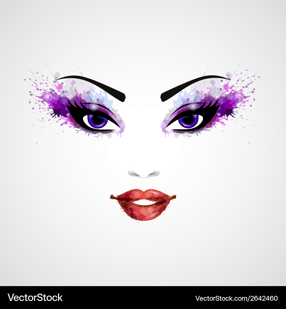 Woman face Royalty Free Vector Image - VectorStock