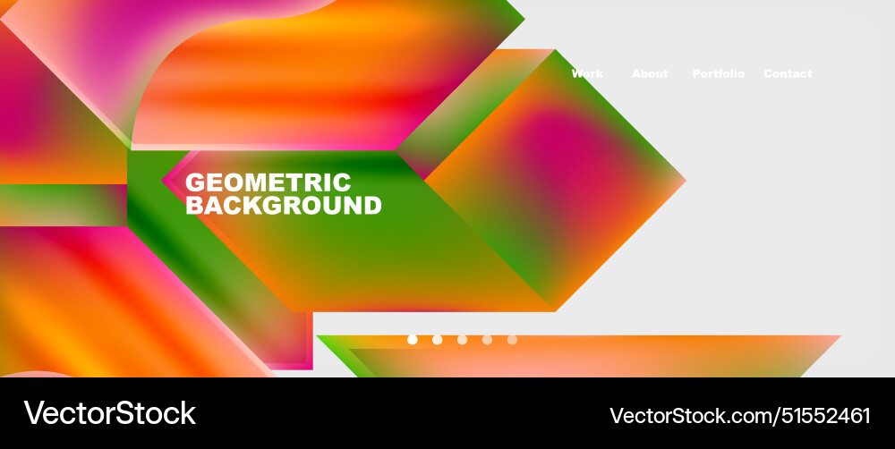 Colorful gradients with abstract geometric shapes Vector Image