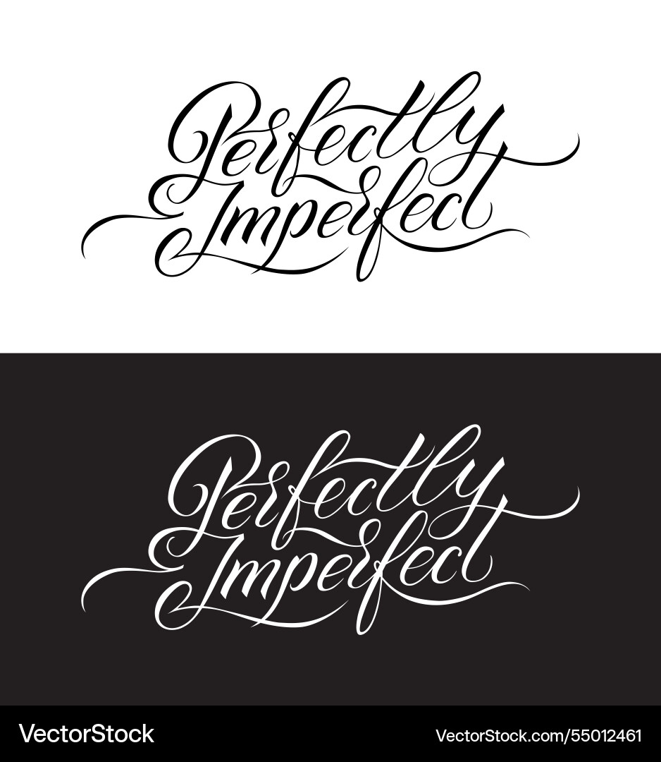 Perfectly imperfect hand drawn Royalty Free Vector Image