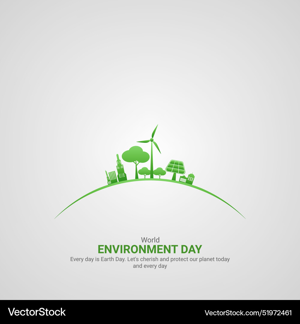 World environment day world environment day Vector Image
