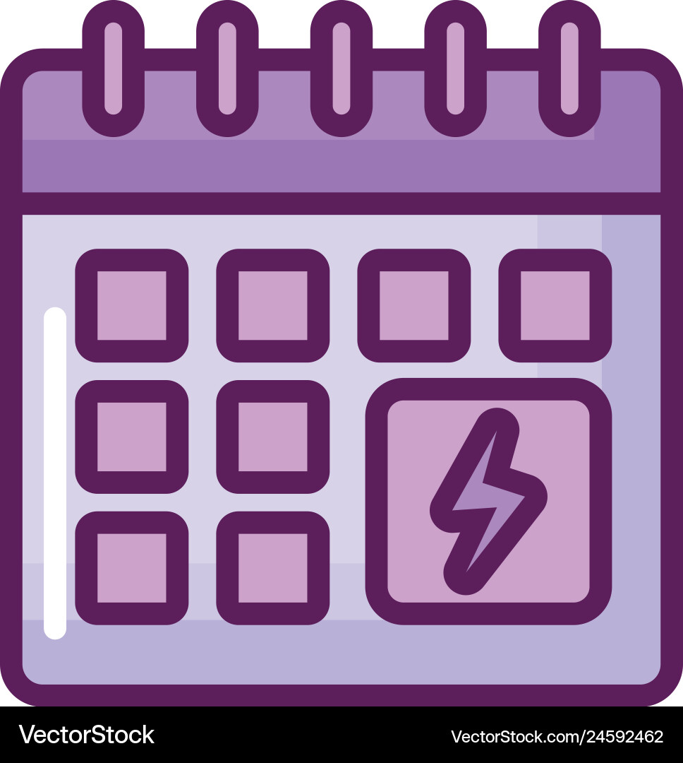 Calendar reminder isolated icon Royalty Free Vector Image
