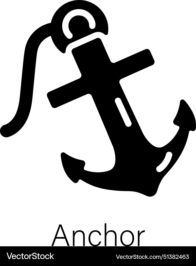 Anchor Royalty Free Vector Image - VectorStock