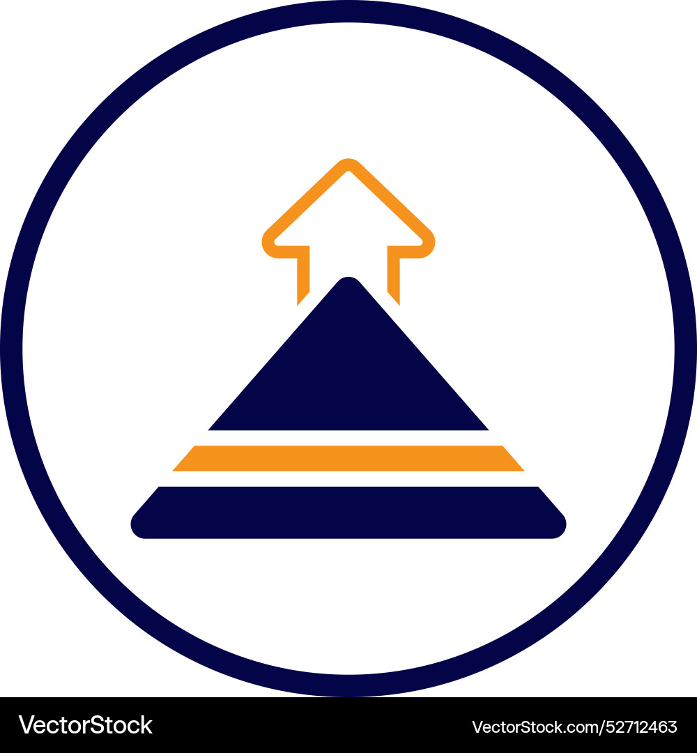 Arrow sign up side icon Royalty Free Vector Image