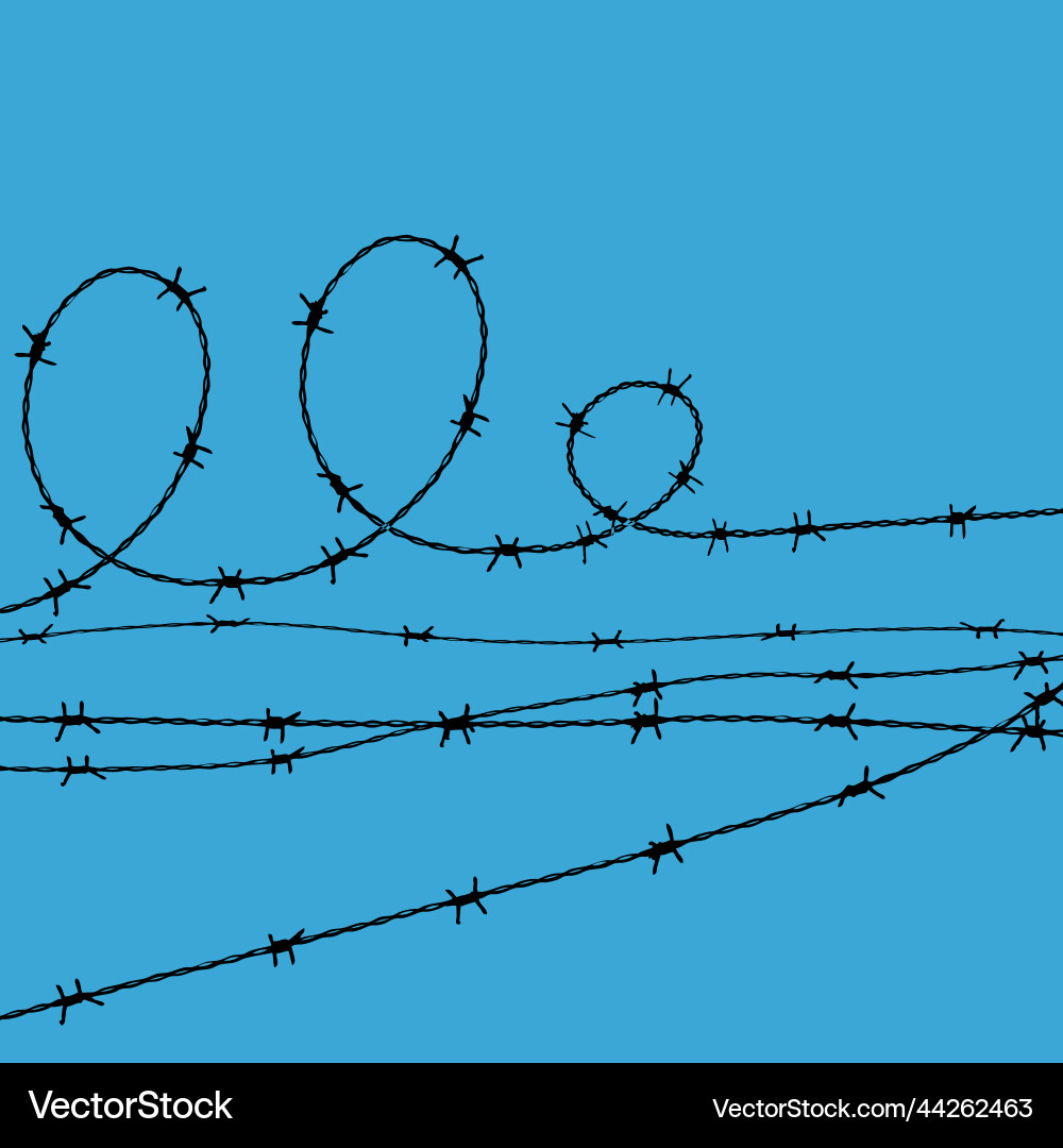 Barbed wire Royalty Free Vector Image - VectorStock